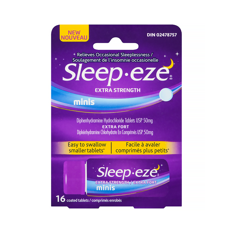 Sleep Eze - Extra Strength 50MG | 16 Coated Tablets – White Cross E-Store