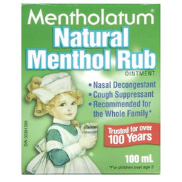 Mentholatum Natural Menthol Rub Ointment | 100 ml – White Cross E-Store