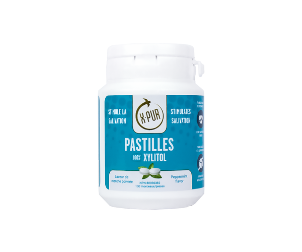 X-PUR - Xylitol Peppermint Pastilles | 130 pk – White Cross E-Store