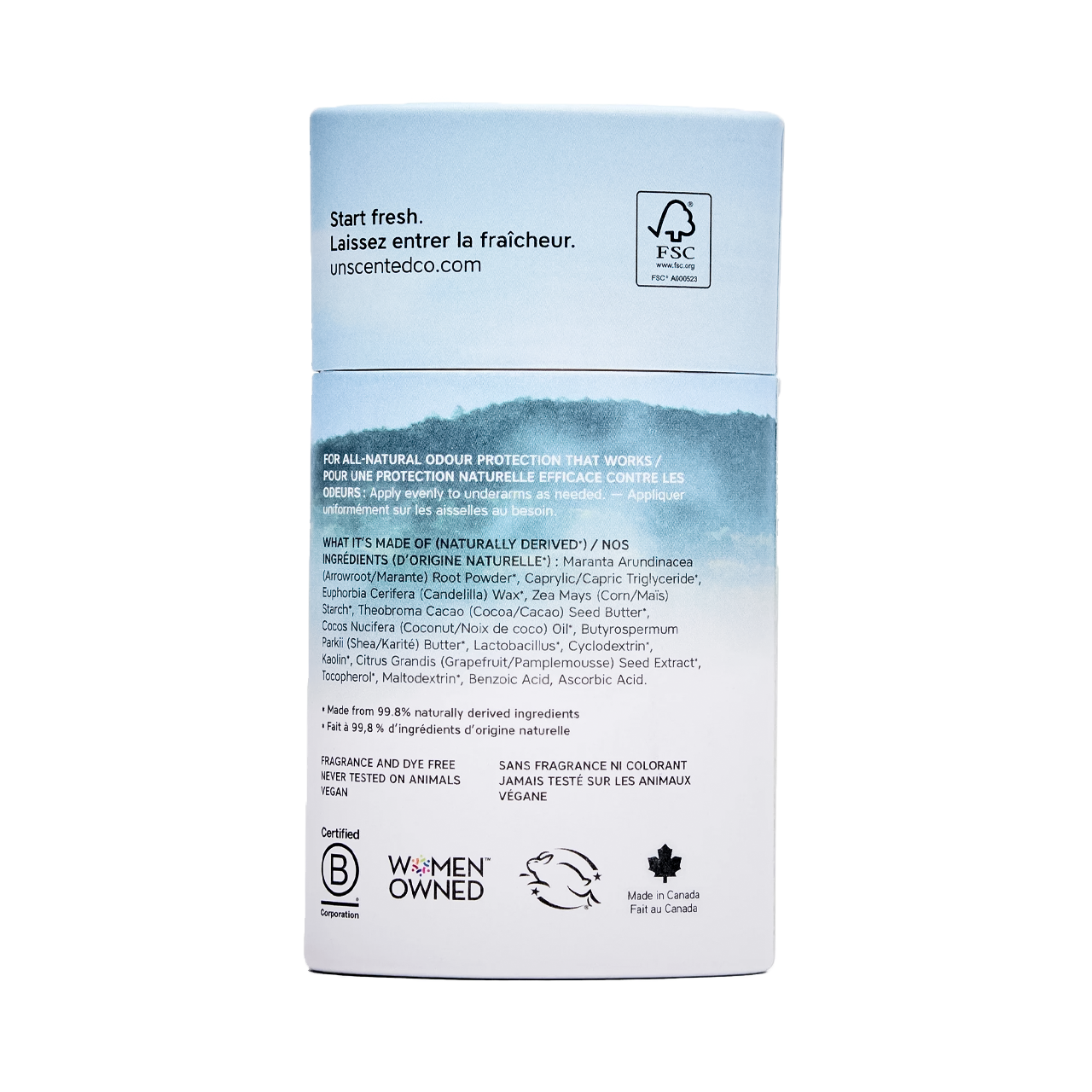 The Unscented Co. - Deodorant Stick | 70 g – White Cross E-Store