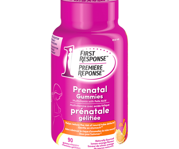 First Response - Prenatal Gummies - Naturally Sourced Lemon-Orange Fla ...