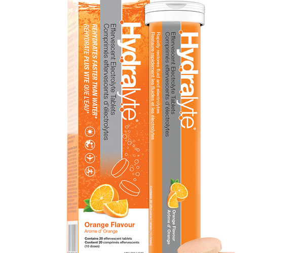 Hydralyte - Effervescent Electrolyte Tablets 10 Doses - Orange Flavour ...