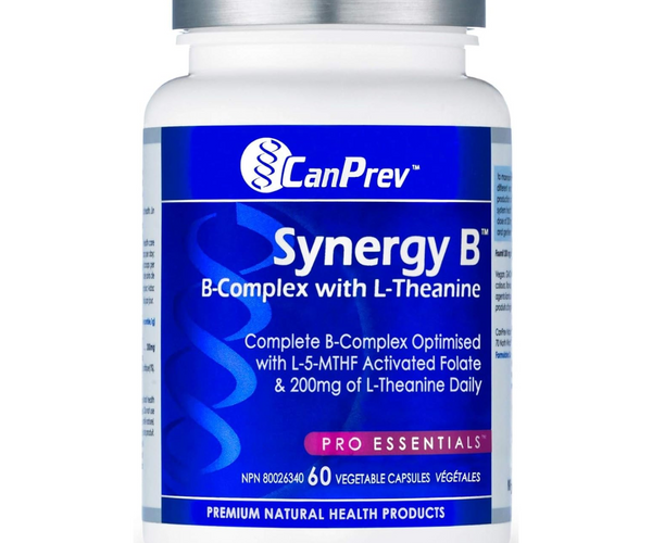 CanPrev - Synergy B-Complex with L-Theanine | 60 Vegetable Capsules ...