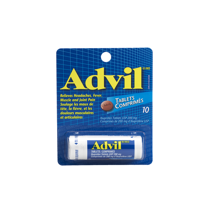 Advil - Fast Relief 200MG Pocket Pack | 10 Tablets – White Cross E-Store