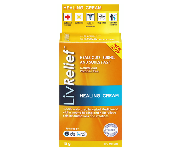 LivRelief - Healing Cream - Cuts, Burns & Sores | 15 g – White Cross E ...