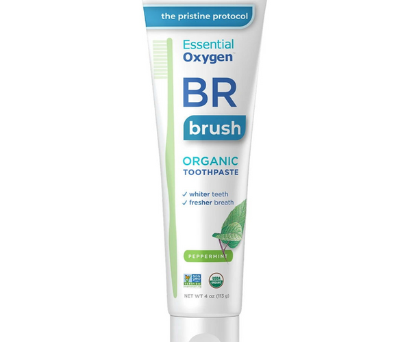 Essential Oxygen - BR Organic Toothpaste - Peppermint | 113 g – White ...