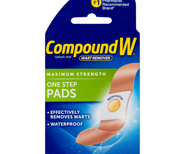 Compound W - Maximum Strength One Step Pads | 14 Medicated Pads – White ...