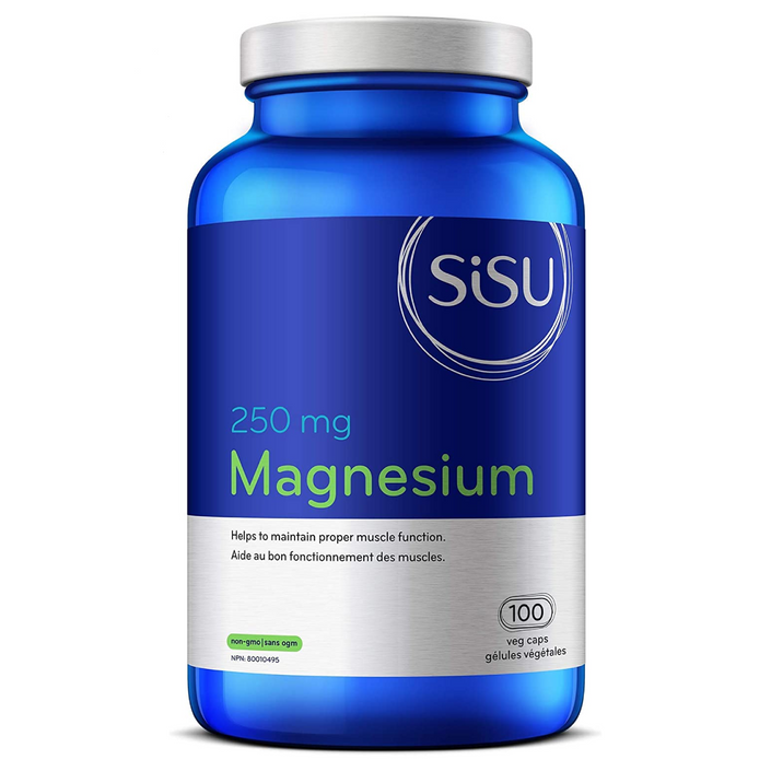 SISU - Magnesium 250 MG | 100 - 200 Vegetarian Capsules – White Cross E ...