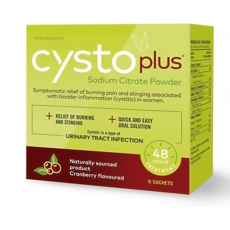 CystoPlus - Sodium Citrate Powder - Cranberry Flavour | 6 Packets ...