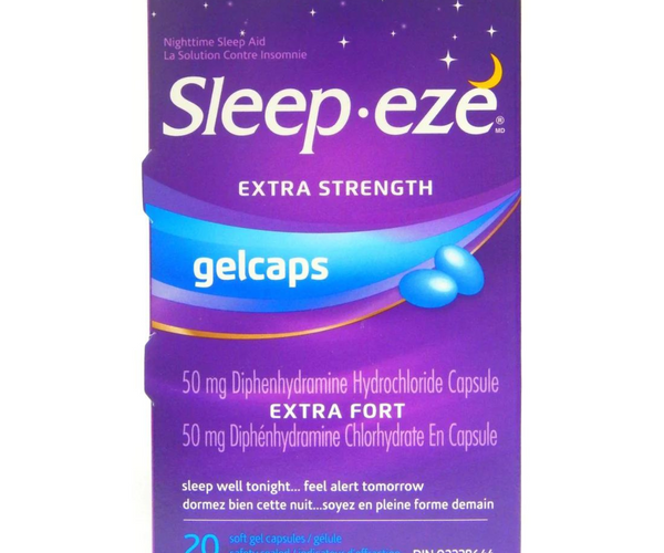 Sleep Eze - Extra Strength Gel Caps | 20 Soft Gel Capsules – White ...