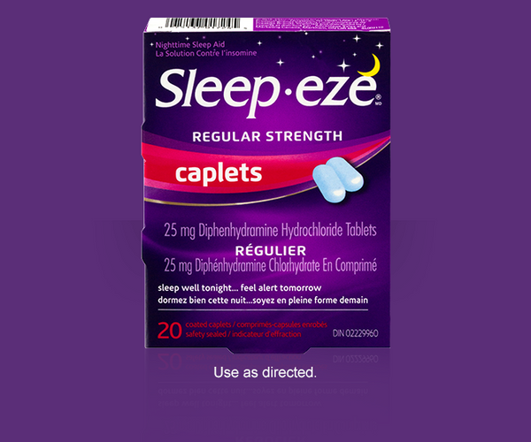 Sleep Eze Regular Strength Caplets | 20 Coated Caplets – White Cross E ...