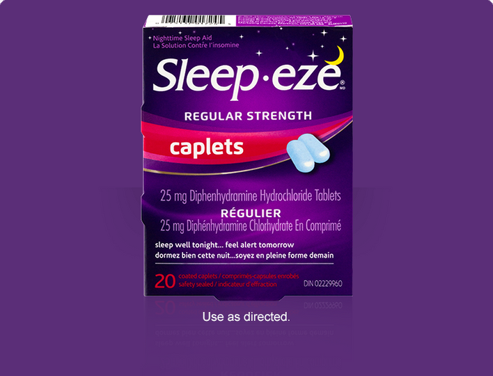 Sleep Eze Regular Strength Caplets | 20 Coated Caplets – White Cross E ...