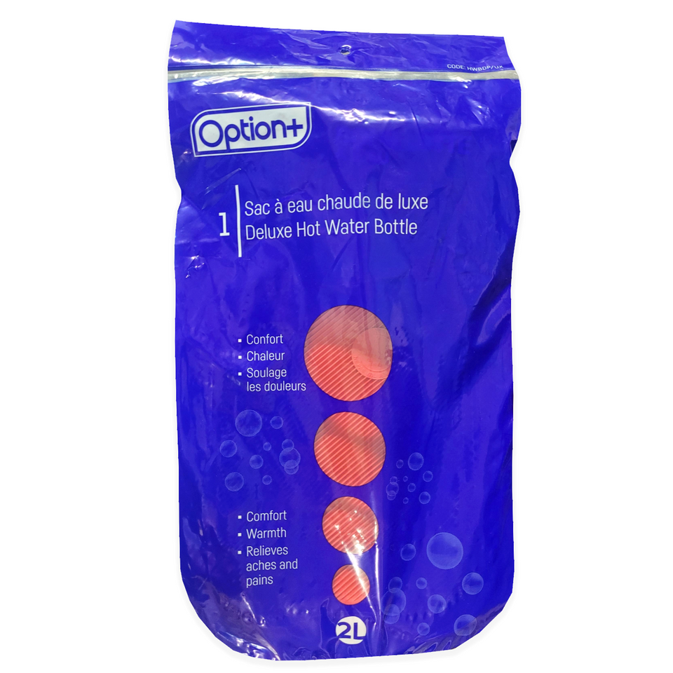 Option+ 2L Deluxe Hot Water Bottle | 1 Pack – White Cross E-Store