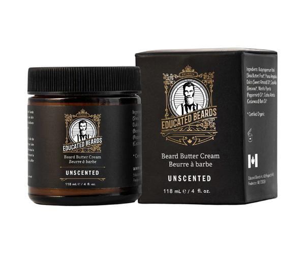 Educated Beards - Beard Butter Cream, Unscented | 118 mL – White Cross ...