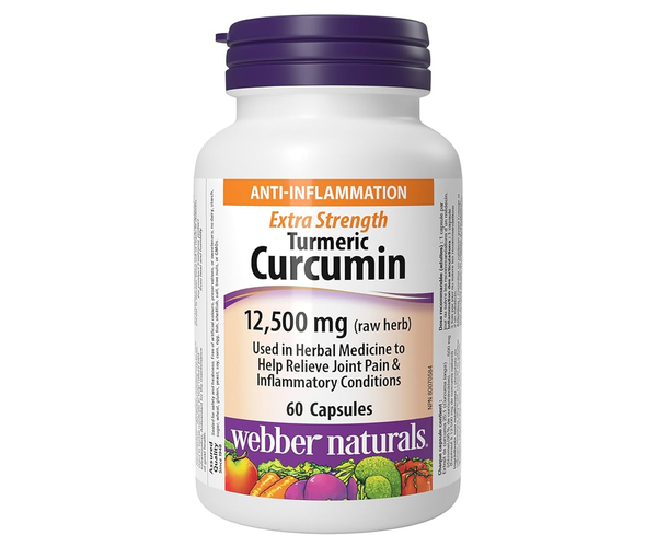 Webber Naturals - Extra Strength Turmeric 12,500 mg (raw herb) | 60 Ca ...