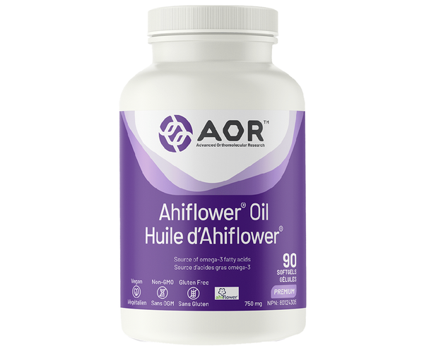 AOR - Ahiflower Oil, Omega 3 Fatty Acids 750 mg | 90 Softgels – White ...