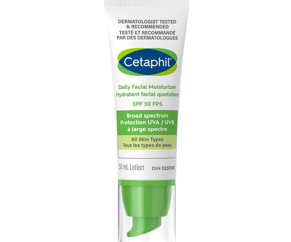 Cetaphil - Sensitive Skin Daily Facial Moisturizer - SPF 50 | 50 mL ...