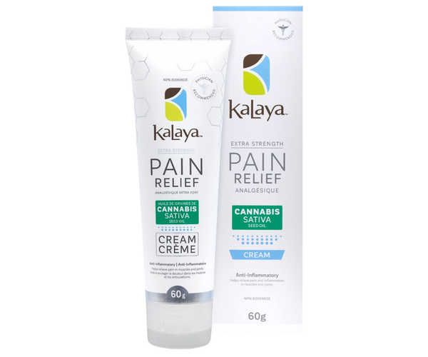 Kalaya - Extra Strength Pain Relief Cream with Cannabis Oil | 60 g ...