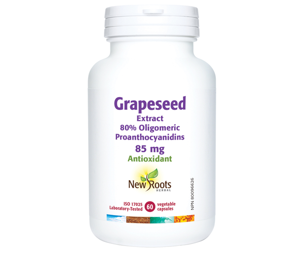 New Roots - Grapeseed Extract 80% Oligomeric Proanthocyanidins 85 mg ...