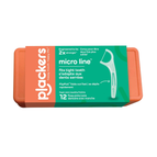 Plackers - Micro Line Dental Flossers + Travel Case, Fresh Mint | 12 F ...