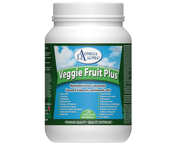 Omega Alpha - Veggie Fruit Plus | 120 vcap – White Cross E-Store