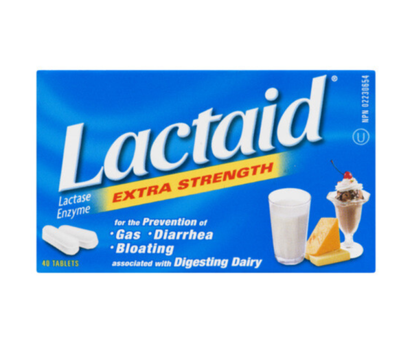 Lactaid Extra Strength Lactase Enzyme | 40 Tablets – White Cross E-Store