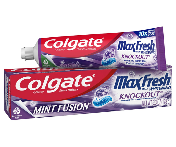 Colgate - Max Fresh Knockout With Whitening Toothpaste - Mint Fusion ...