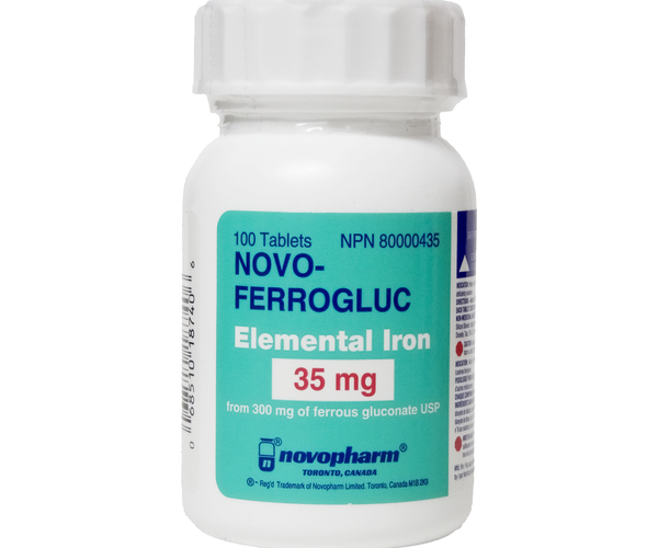 Novopharm - Elemental Iron | 100 Tablets – White Cross E-Store