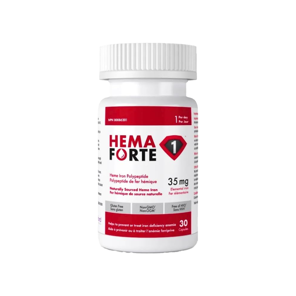 Hema Forte - Iron Polypeptide 35 mg | 30 Capsules – White Cross E-Store