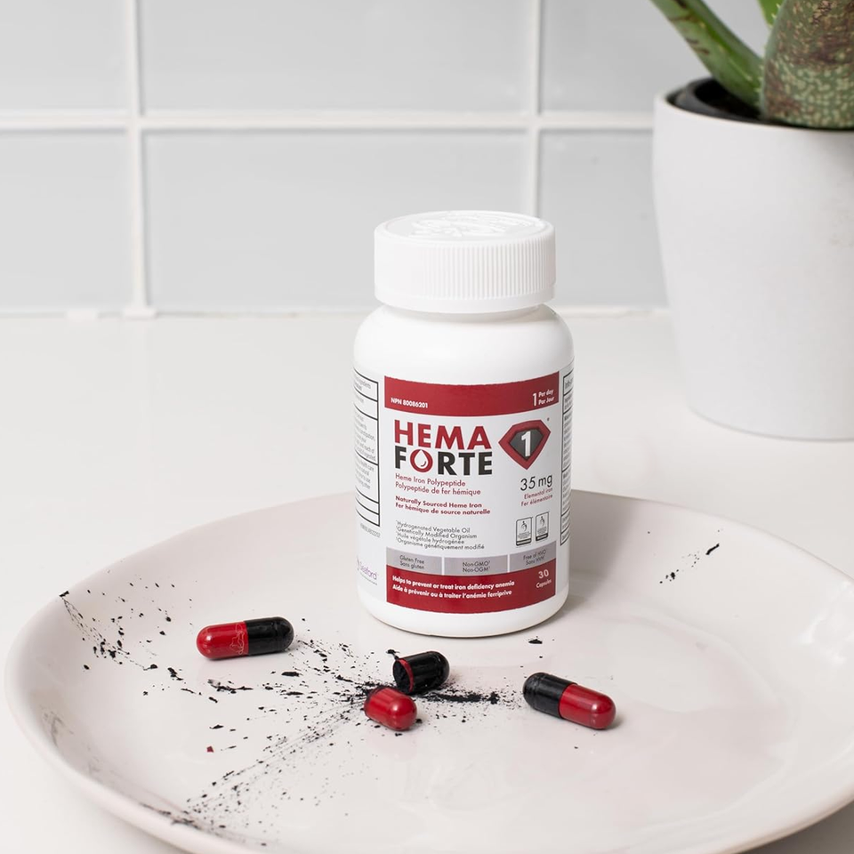 Hema Forte - Iron Polypeptide 35 mg | 30 Capsules – White Cross E-Store