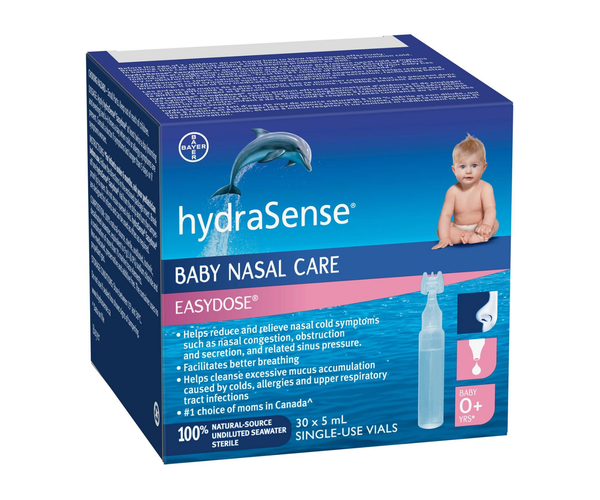 HydraSense - Baby Nasal Care Easydose Single-Use Vials | 30 Vials x 50 ...