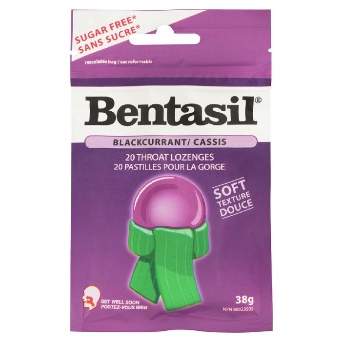 Bentasil - Blackcurrant Throat Lozenges | 20 Count – White Cross E-Store
