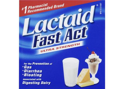 Lactaid fast Act Ultra Strength Lactase Enzyme | 40 Caplets – White ...