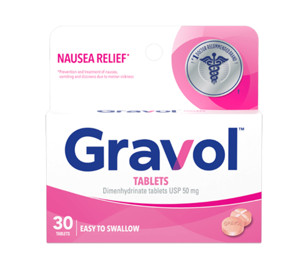 Gravol - Easy to Swallow Tablets 50 mg - Adults | 30 FilmKote Tablets ...