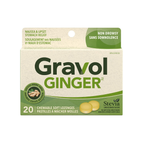 Gravol - Ginger Non-Drowsy Chewable Ginger Lozenges | 20 Soft Lozenges ...