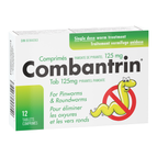 Combantrin - Single Dose Worm Treatment 125 mg | 12 Tablets – White ...