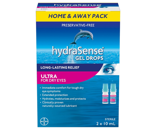 HydraSense - Gouttes oculaires Ultra Gel pour yeux secs | 2 x 10 ml ...