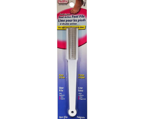 Pedifix Pedi-Quick Dual Action Foot File for Soft Feet – White Cross E ...