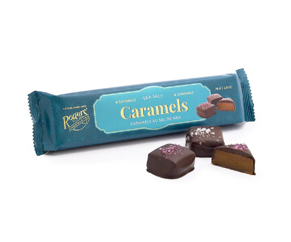 Rogers' Chocolates - Dark Chocolates Caramels, Sea Salt | 4 pieces ...
