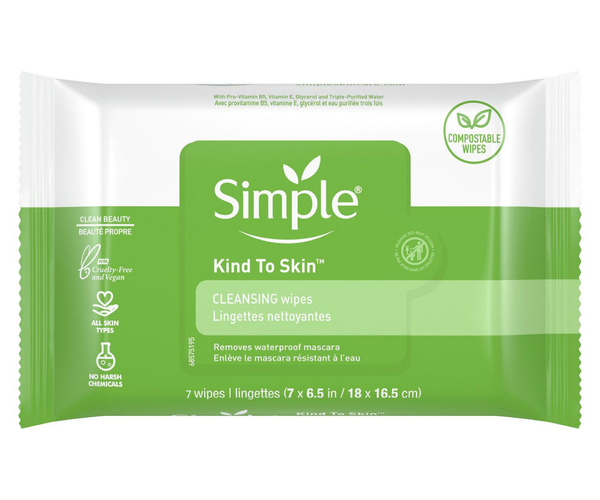 Simple - Cleansing Facial Wipes | 7 Count – White Cross E-Store