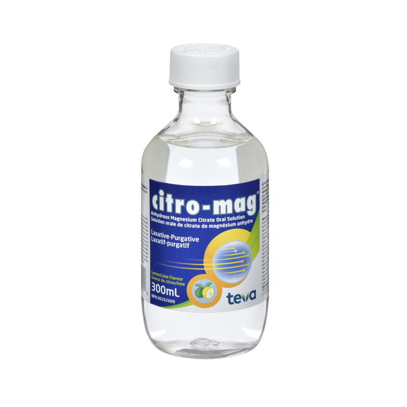 Teva - Citro-Mag Laxative Purgative - Lemon Lime Flavour | 300 mL ...