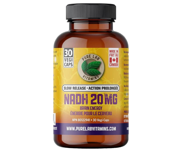 Pure Lab - NADH 20mg - Slow Release | 30 Capsules – White Cross E-Store