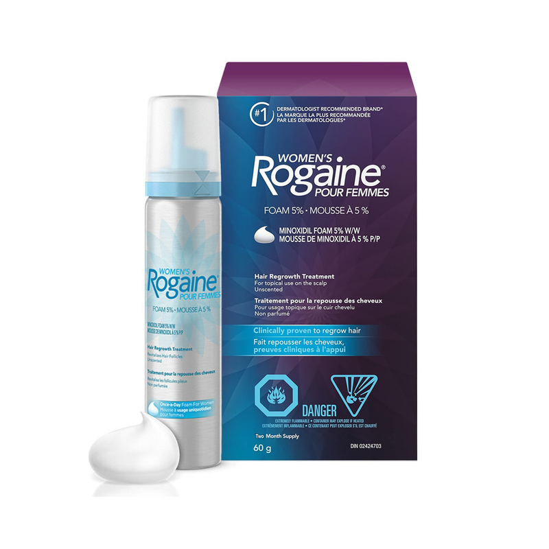 Rogaine - Women's Hair Regrowth Treatment - Minoxidil Foam 5% | 2 Mont ...