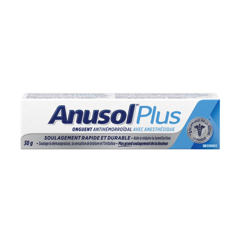 Anusol Plus - Hemorrhoidal Ointment with Anesthetic | 30 g – White ...